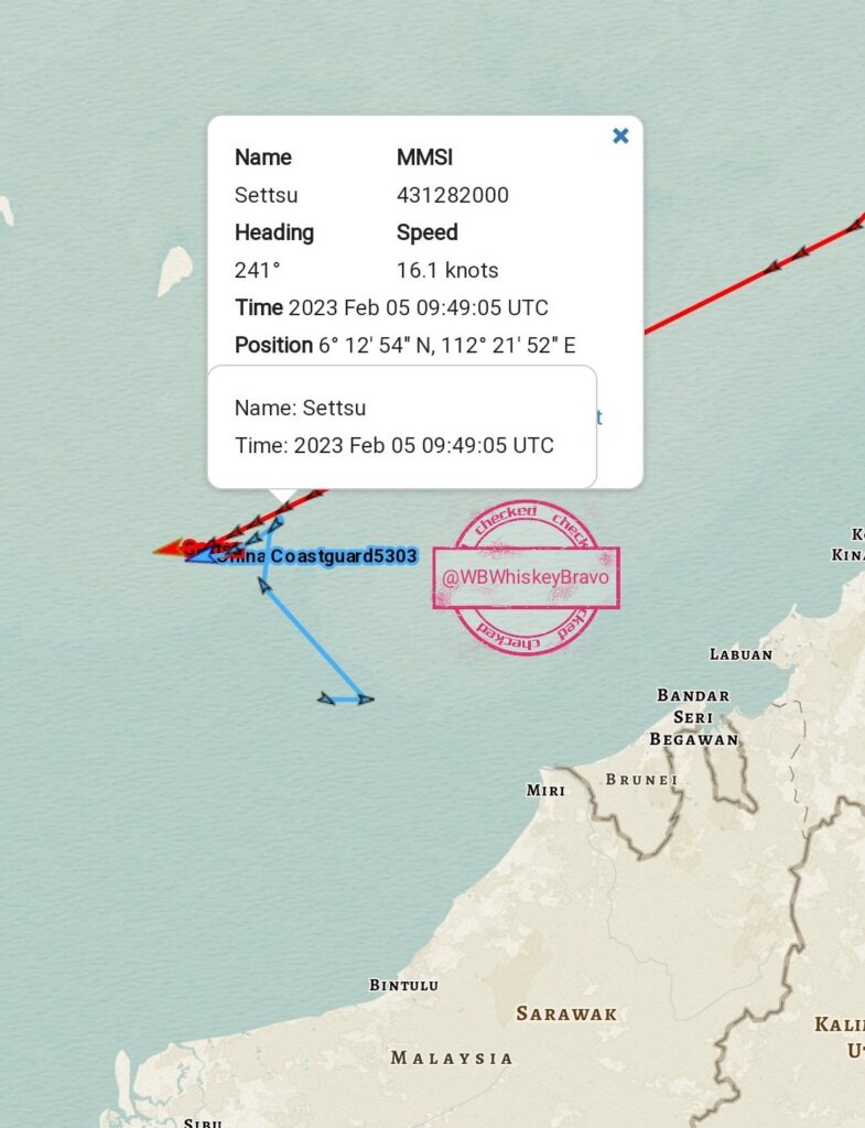 Kapal China "Pintas", "Shadow" Kapal Jepun Di Beting Patinggi Ali ...