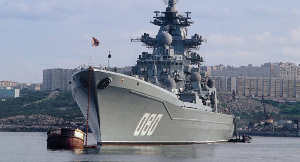 Russia "Kuburkan" Kapal Battlecruiser Zaman Soviet, "Pyotr Veliky ...
