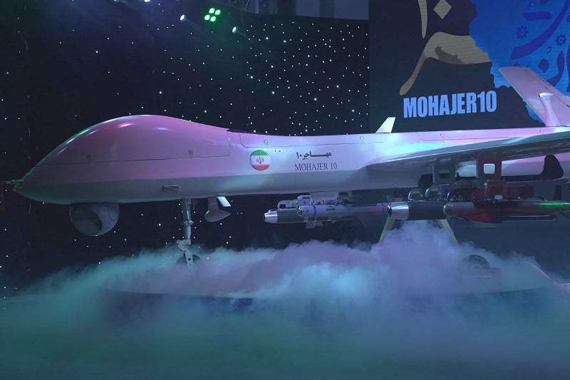 Iran's Newest Drone "Mohajer-10" Targets Israel's Nuclear Facility in ...
