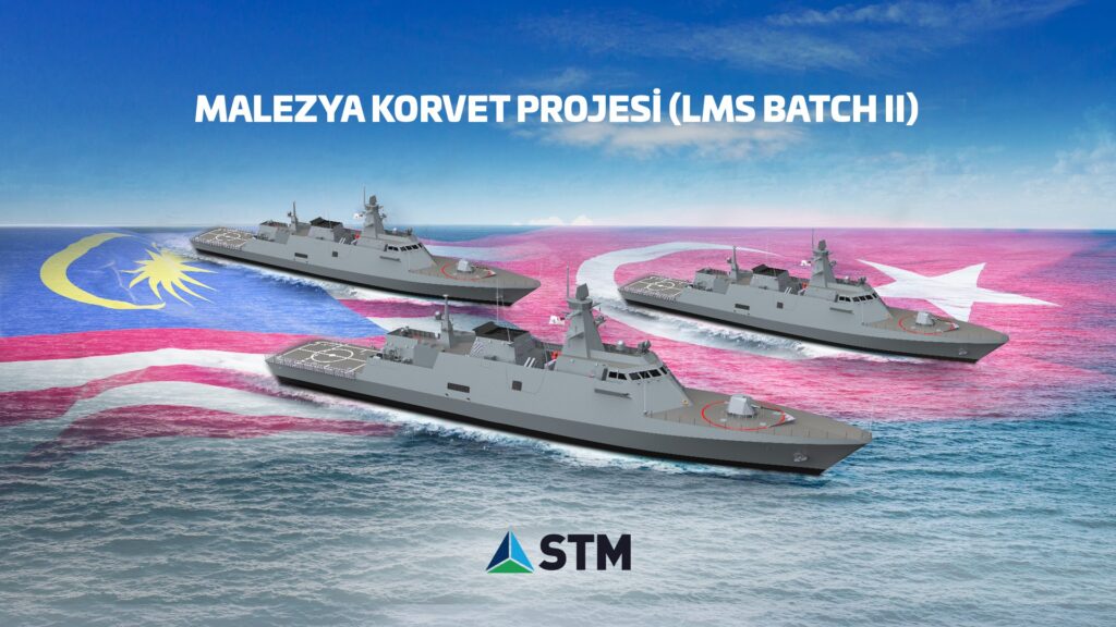 Three LMS Batch 2 Warships of the Royal Malaysian Navy Equipped with ...