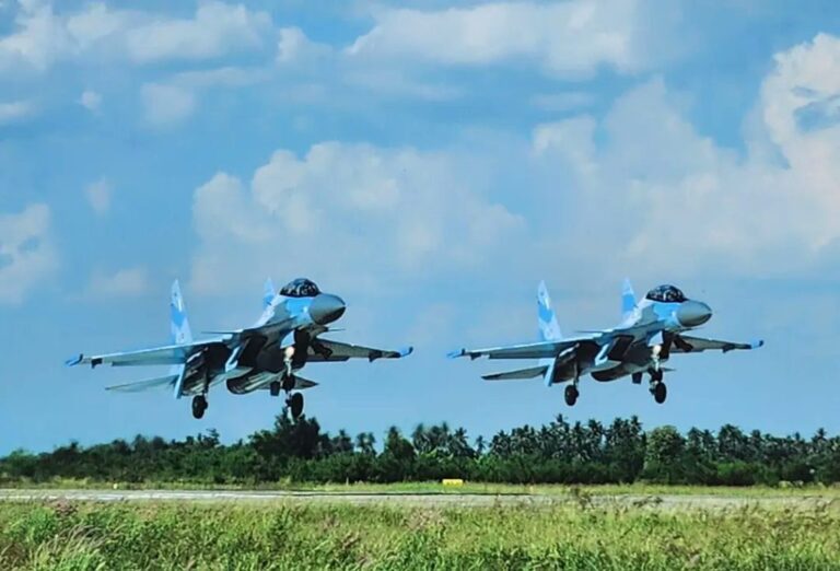Myanmar Air Force Receives Full Delivery of Six Sukhoi Su-30SME Fighter ...