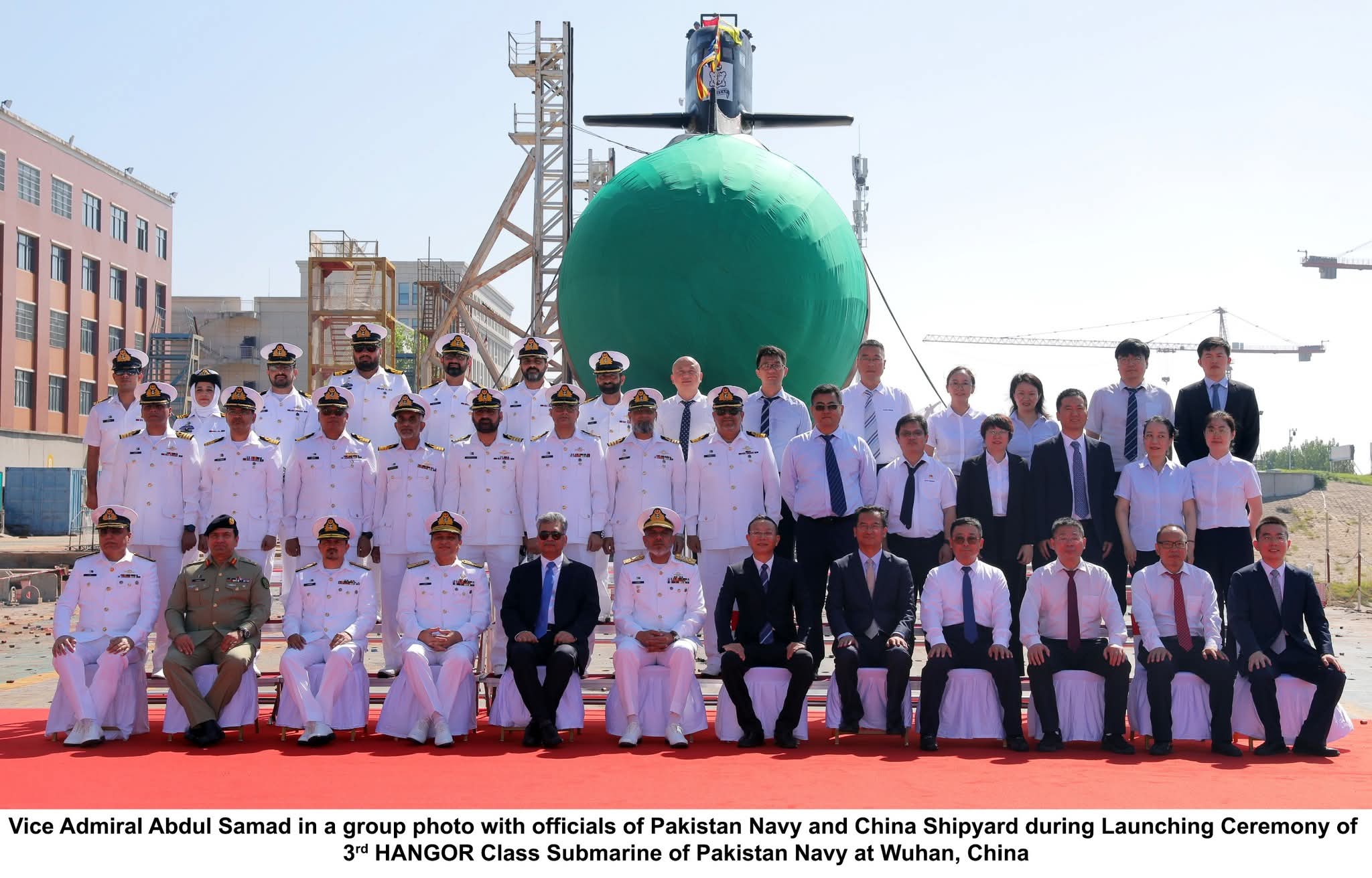 Pakistan Navy Launches Third Hangor-Class Submarine PNS Mangro ...