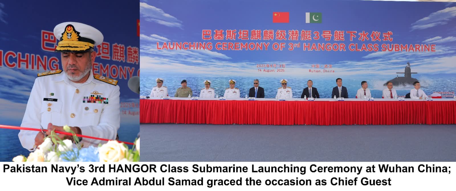 Pakistan Navy Launches Third Hangor-Class Submarine PNS Mangro ...