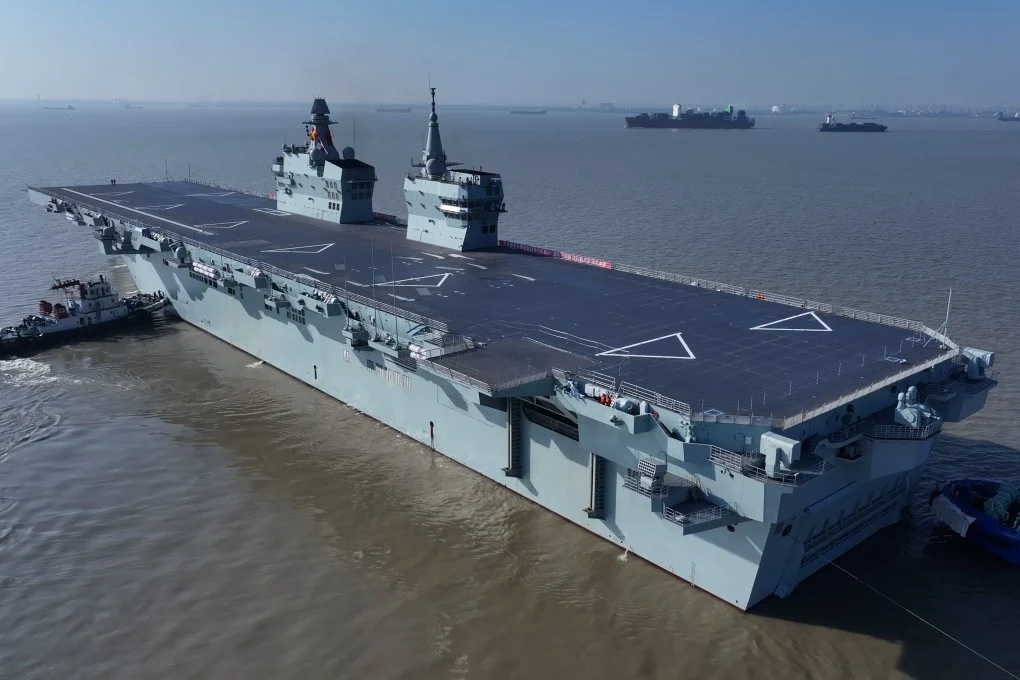 China’s Type 076 Amphibious Assault Ship “Sichuan” Starts Sea Trials ...