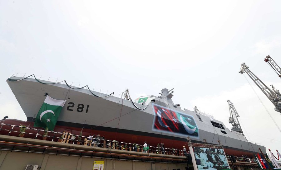 Pakistan’s First Locally Built MİLGEM Corvette PNS BADR Begins Sea ...