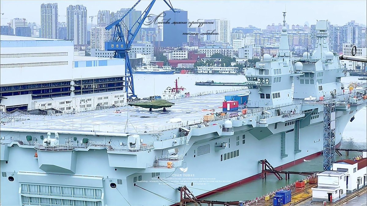China’s Type 076 LHD Spotted with GJ-21 UCAV Mock-Up, Reinforcing Its ...