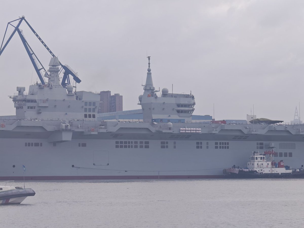 China’s Type 076 LHD Spotted with GJ-21 UCAV Mock-Up, Reinforcing Its ...