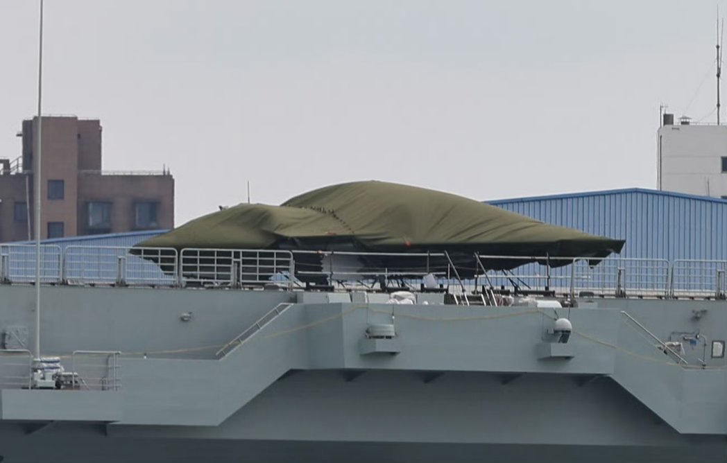 China’s Type 076 LHD Spotted with GJ-21 UCAV Mock-Up, Reinforcing Its ...